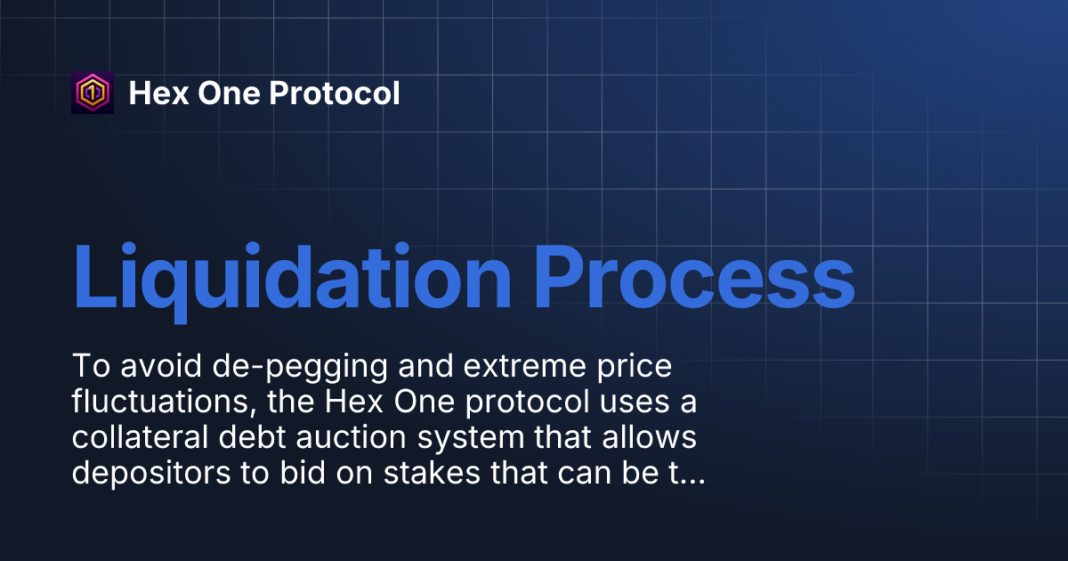 Liquidation Process | Hex One Protocol